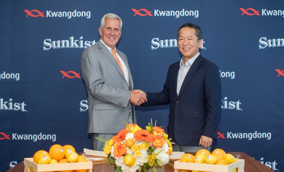 광동제약, ‘썬키스트’ 국내 사업권 계약 체결..내년부터 마케팅 전개